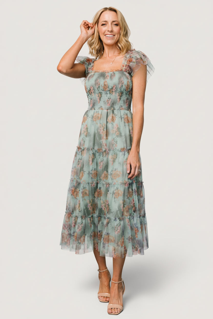 XH TEXTILES XH Textiles Clementine Tulle Midi Dress